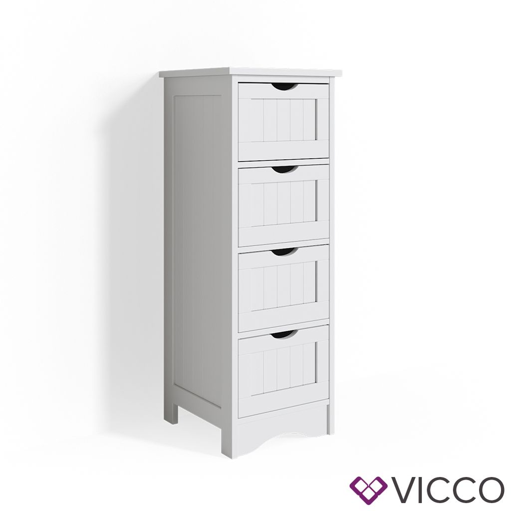 Vicco Badschrank Bianco Badregal schmal 4 | Kaufland.de