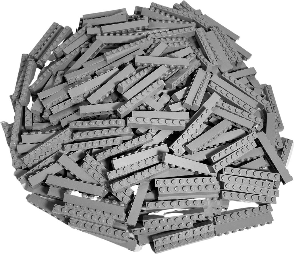 LEGO® 1x8 kostek Vysoké kostky Světle šedá - | Kaufland.cz