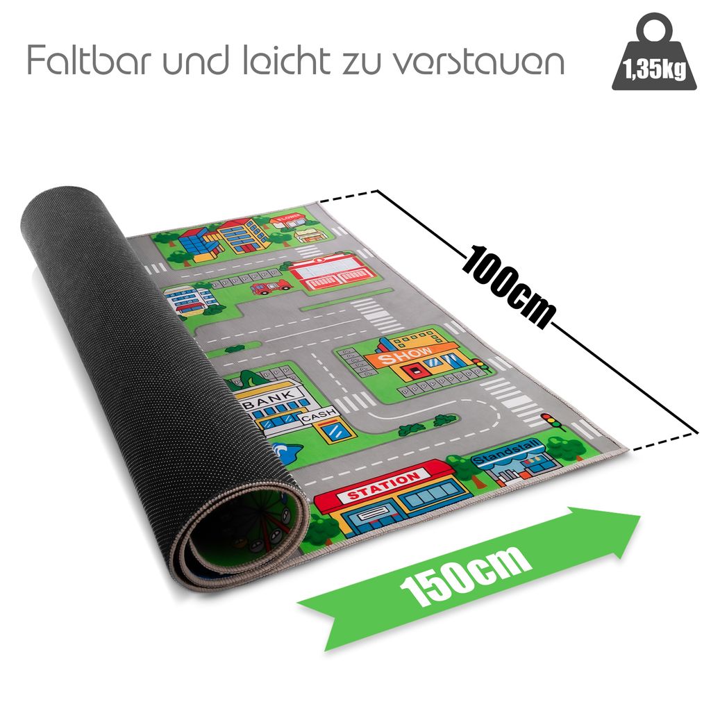BigDean Spielteppich Kinder in Stadt Design | Kaufland.de