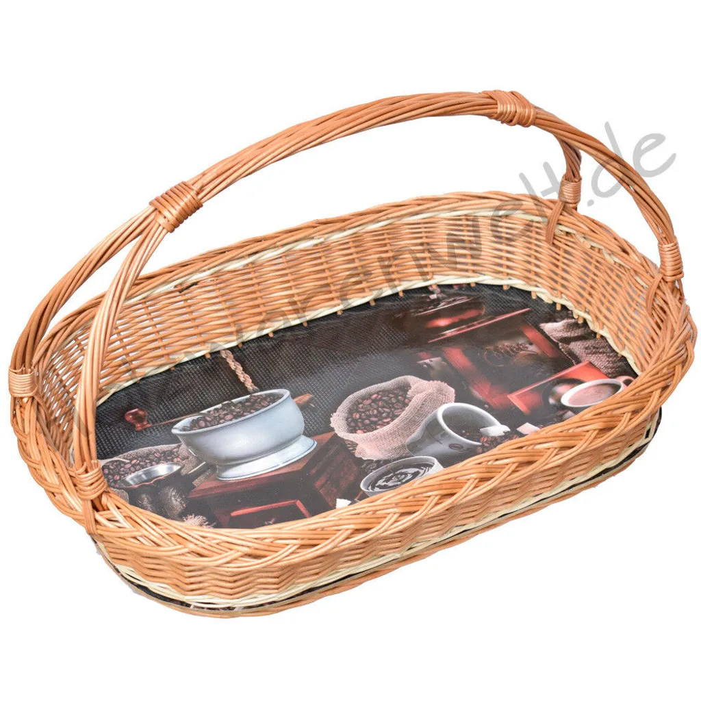 YULKA Weidentablett KAFFEEMOTIV Tablettkorb | Kaufland.de