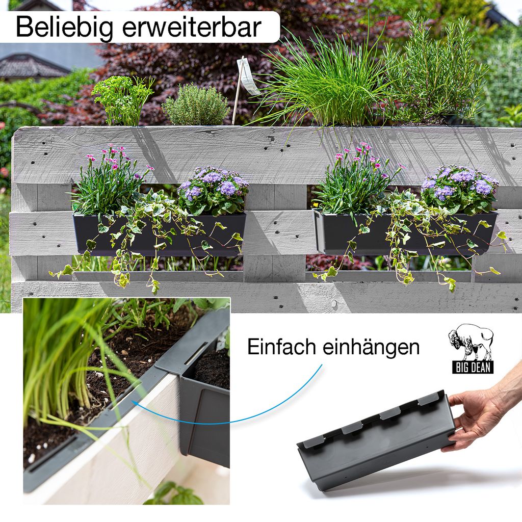 BigDean 16er Set Paletten Blumenkästen - | Kaufland.de