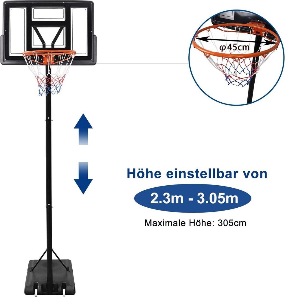Sessamen-LP 3.05m Basketballkorb Outdoor, | Kaufland.de