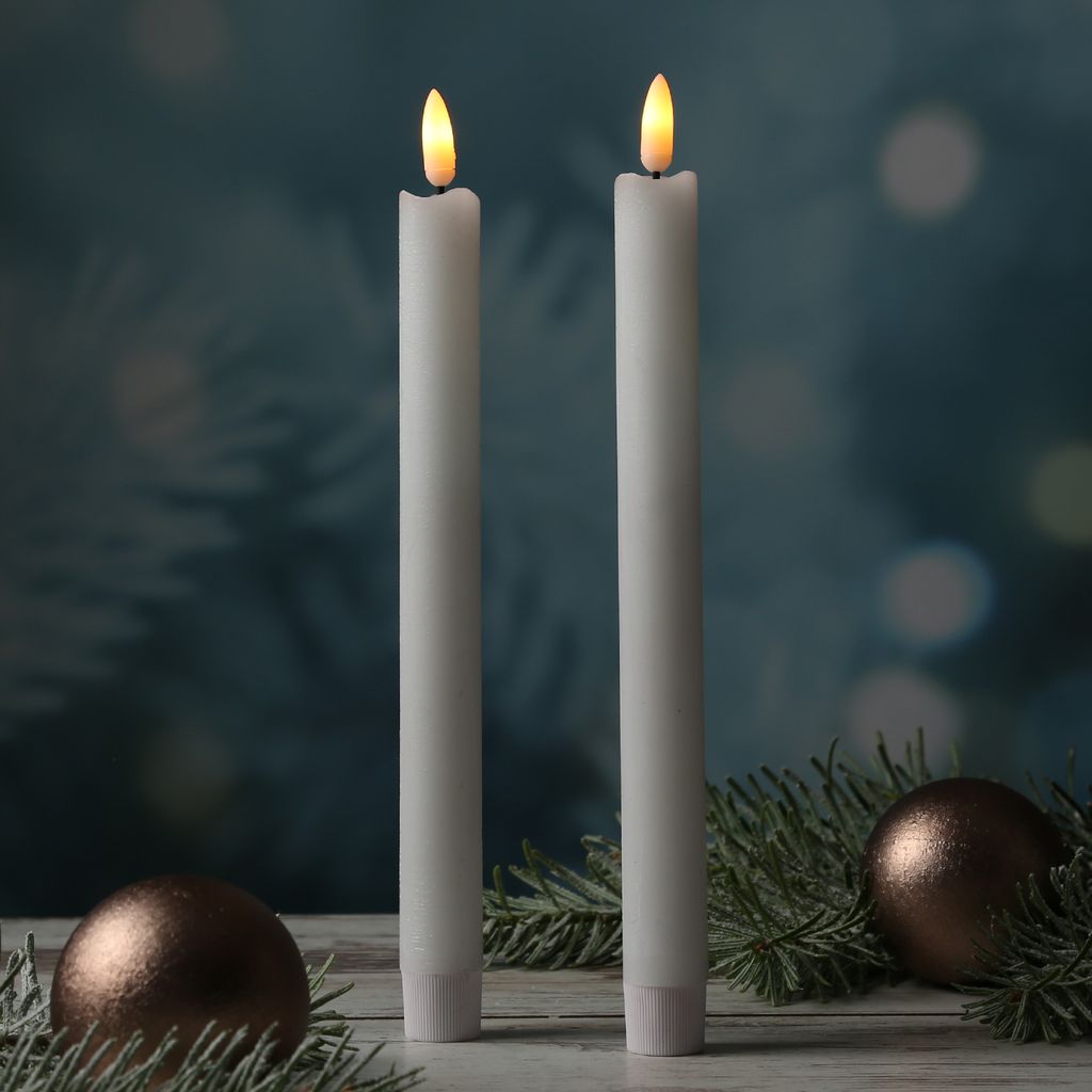 LED Stabkerzen Flamme - Echtwachs - | Kaufland.de