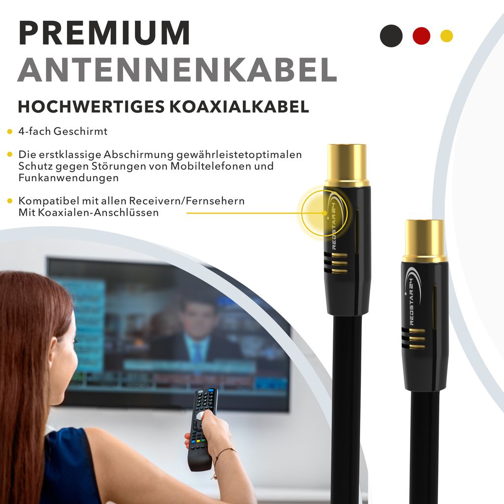 Antennenkabel Digital TV Kabel 135db Koax | Kaufland.de