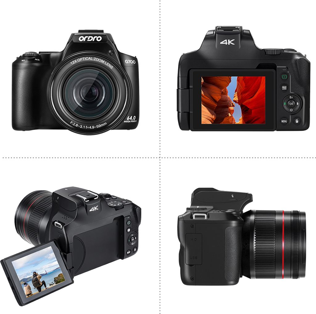 ORDRO G700 4K-Digitalkamera, WiFi, digitale | Kaufland.de