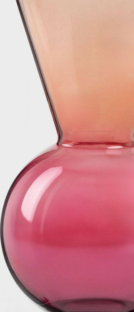 HOMLA VASEO Glasvase rosa und orange 7x25cm | Kaufland.de