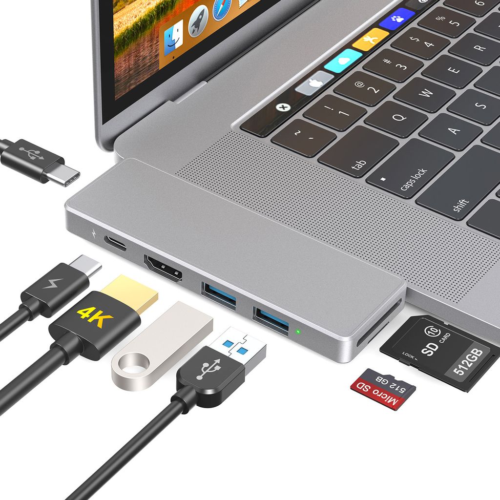 dodocool 7 v 2 adaptér USB-C hub z hliníkové | Kaufland.cz
