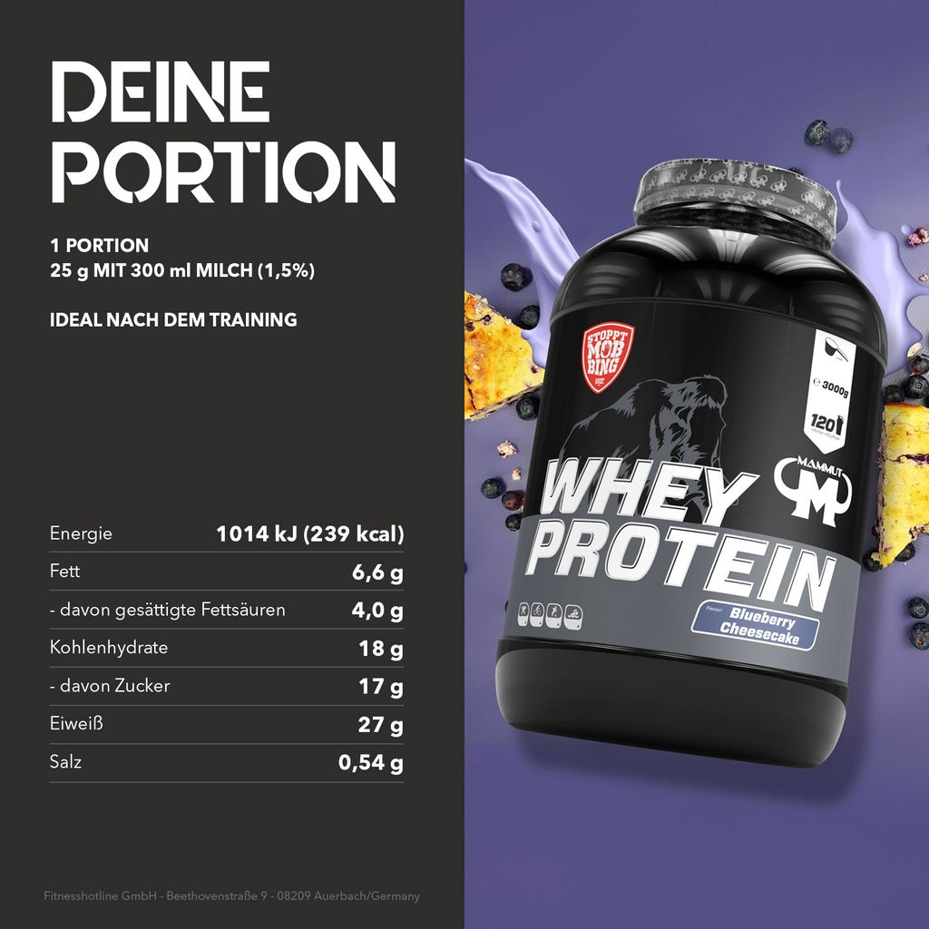 Whey Protein 3000 g Dose - 120 Portionen | Kaufland.de