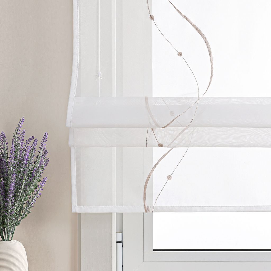 Joyswahl Raffrollo mit Klettband Voile Küche | Kaufland.de