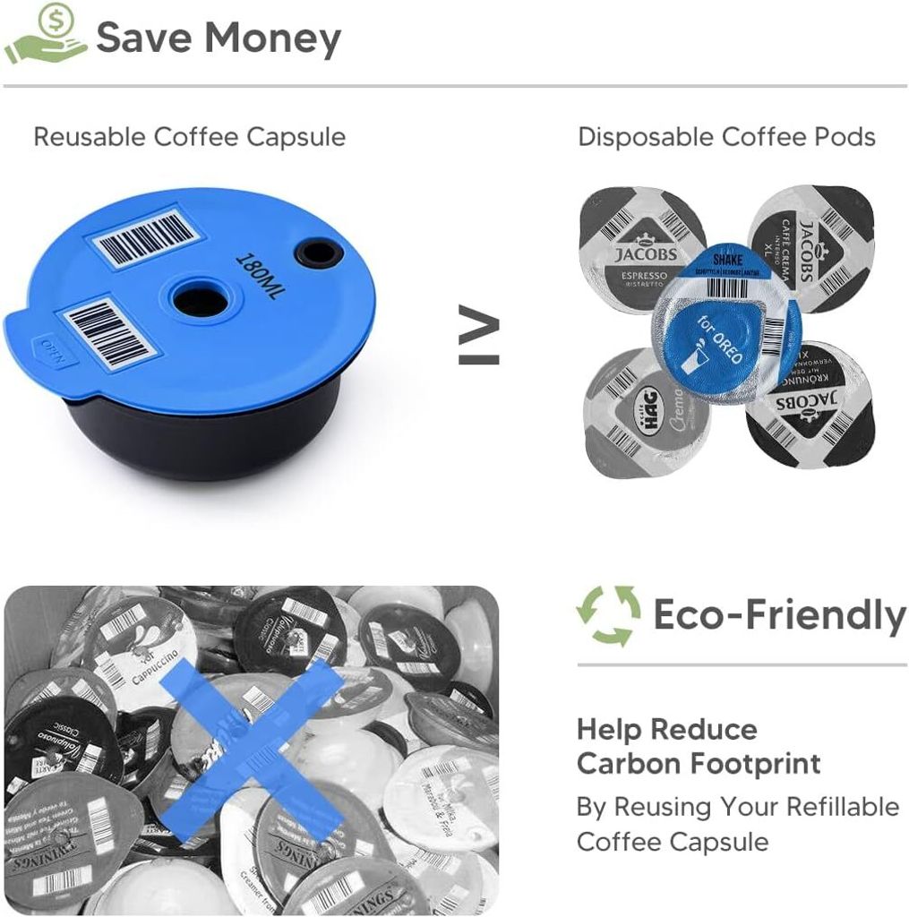 Wiederbefüllbare 2 Kaffeekapsel für Tassimo | Kaufland.de