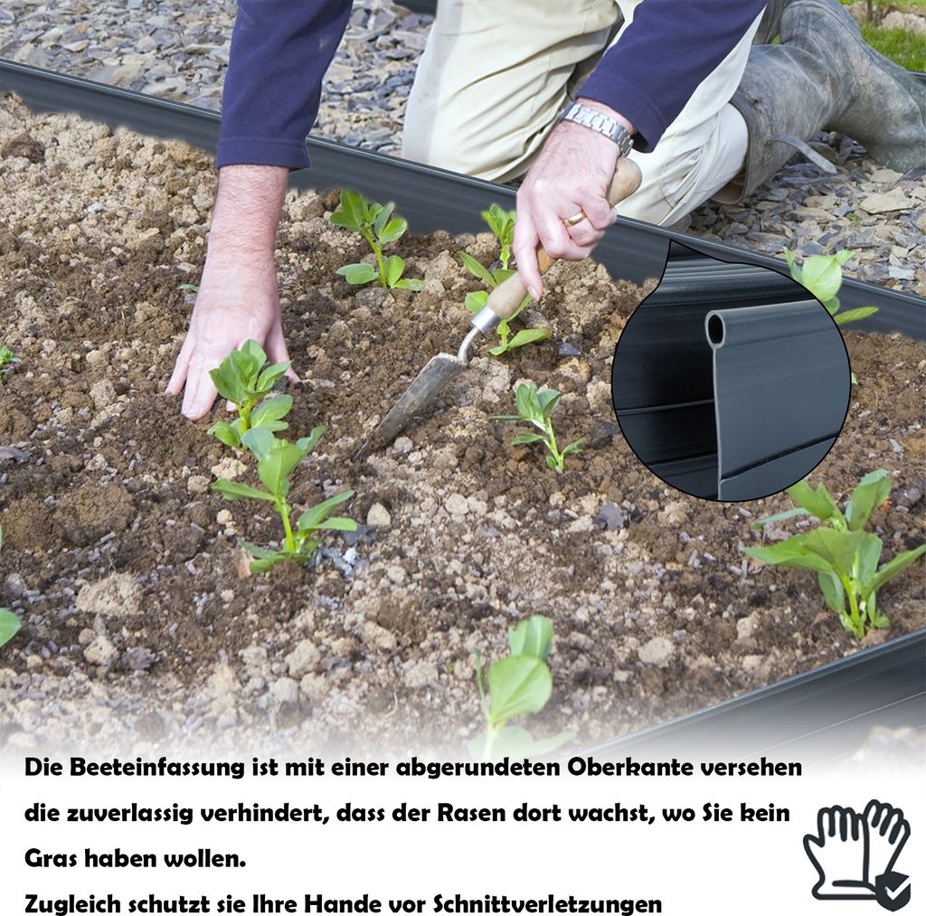 Sessamen-LP Kunststoff Rasenkante mit runden | Kaufland.de