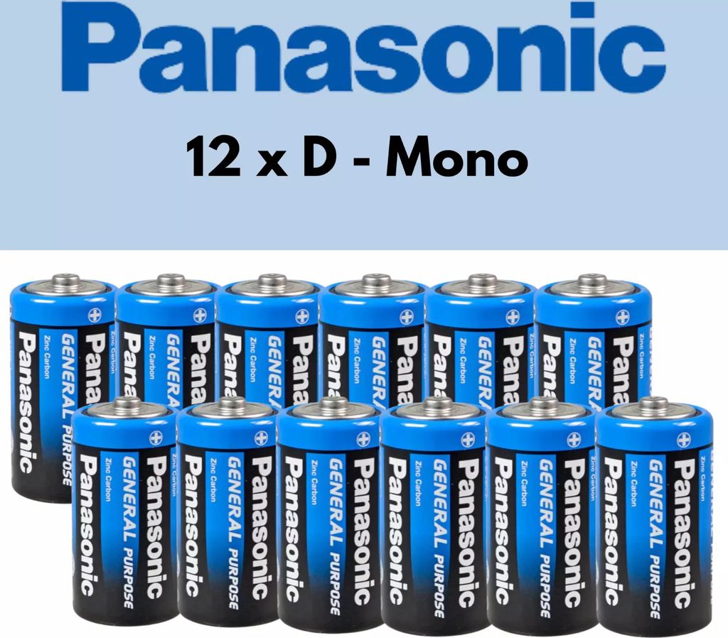 Panasonic Batterien, R20 D Mono 12er Pack, | Kaufland.de