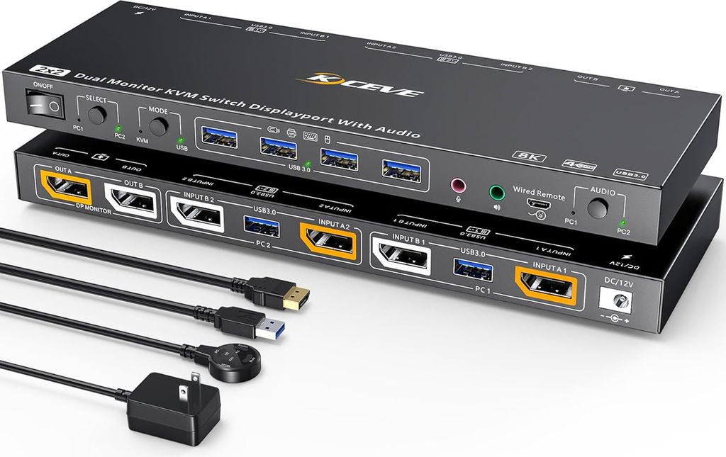 KC-KVM-Switch mit Audio und 4 USB | Kaufland.de