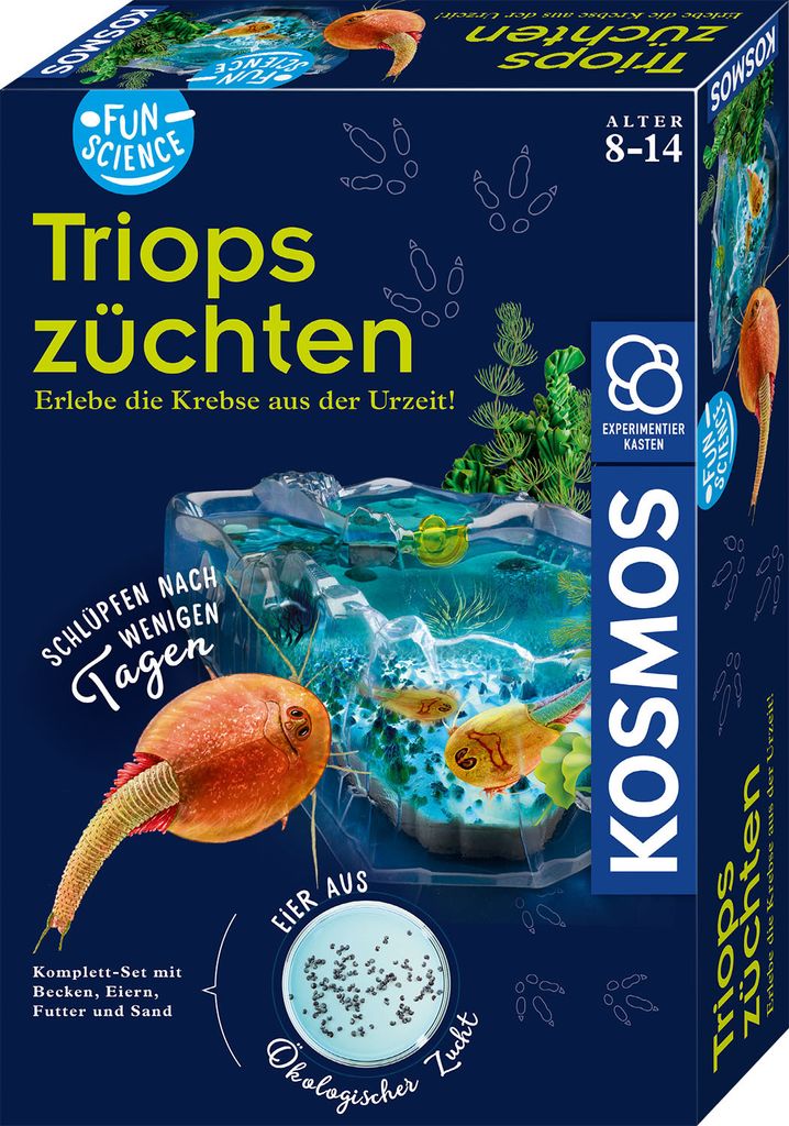 Kosmos Fun Science Experimentier-Set zum Triops züchten,