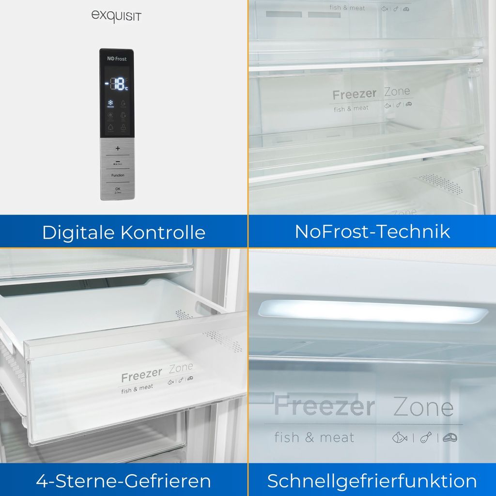 Exquisit Gefrierschrank GS380-NF-H-050D weiss | Kaufland.de