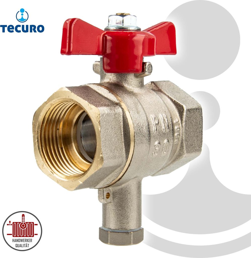 tecuro Kugelhahn mit Messfühleranschluss M10 | Kaufland.de
