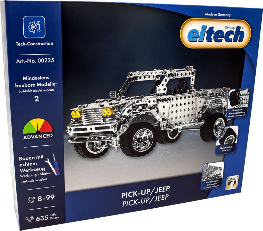 Eitech Jeu de construction - jeep - 635 pièces