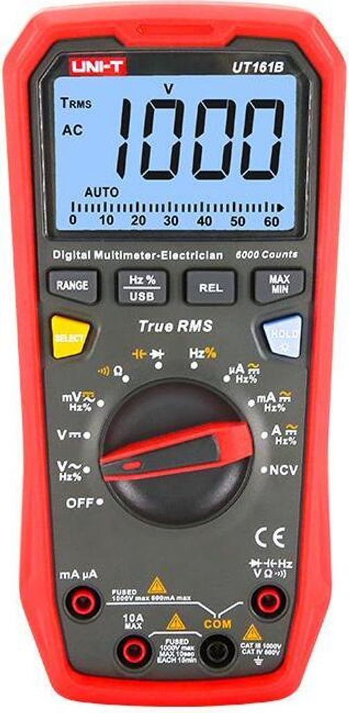 UNI-T, UT161E, Profi-Digitalmultimeter, 1000V, True RMS,