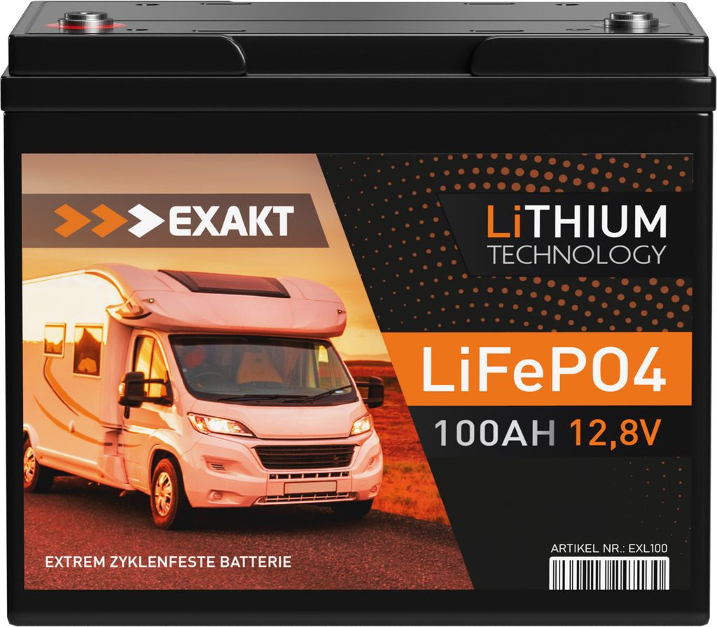 EXAKT LiFePO4 100Ah 12V Lithium Batterie | Kaufland.de