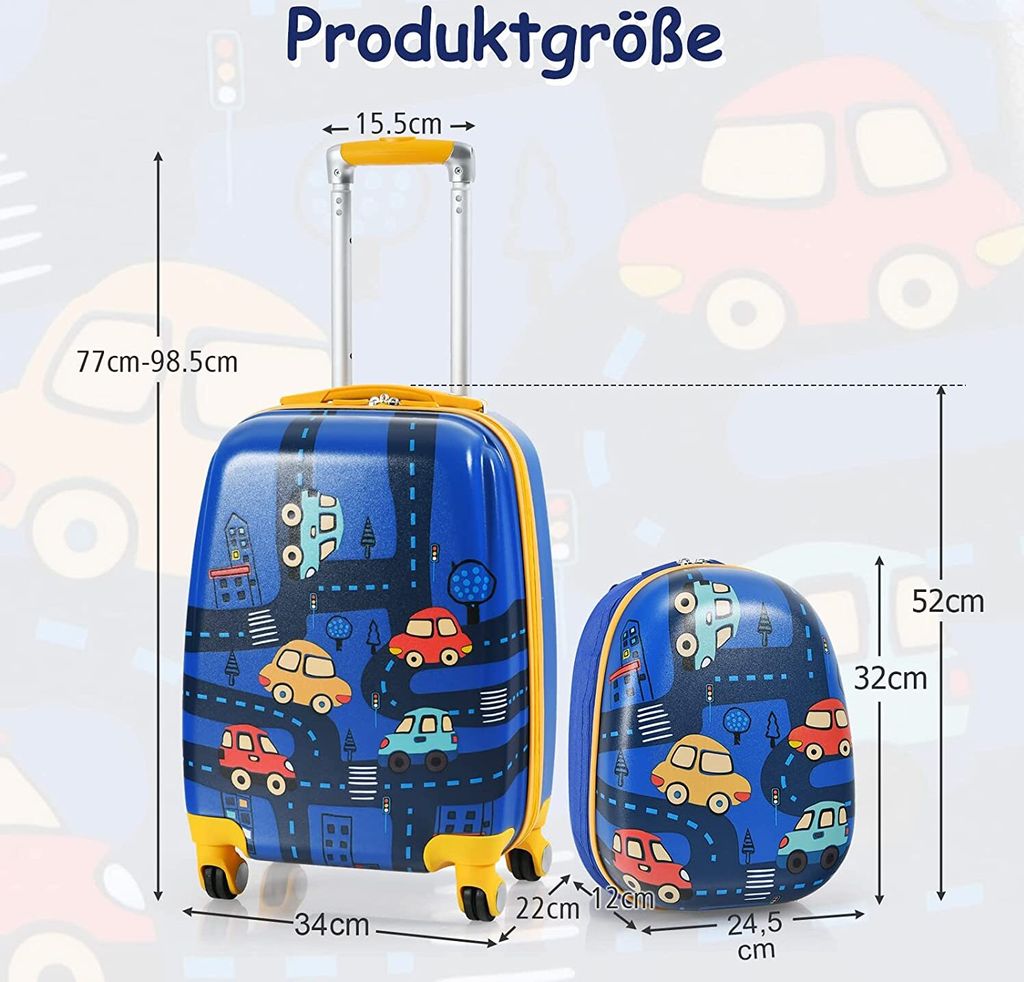 Kinderkoffer Set 2tlg., Kinder Trolley Set, | Kaufland.de