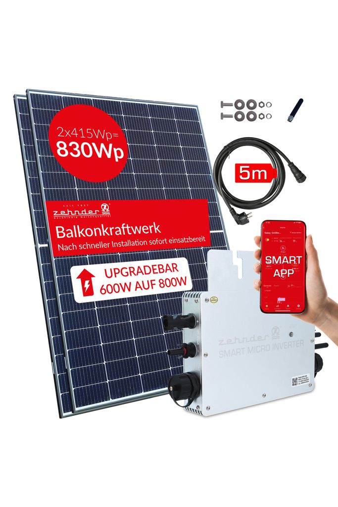 ZEHNDER Balkonkraftwerk 830W/600W Komplettset | Kaufland.de