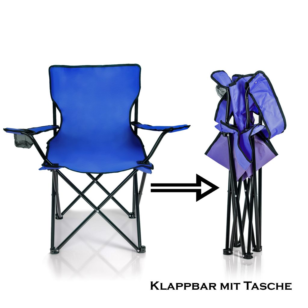 BigDean 2x Faltstuhl BLAU Campingstuhl | Kaufland.de