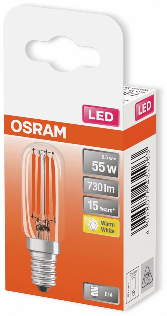 Osram LED žiarovka T26 Tube 6,5W = 55W E14 | Kaufland.sk