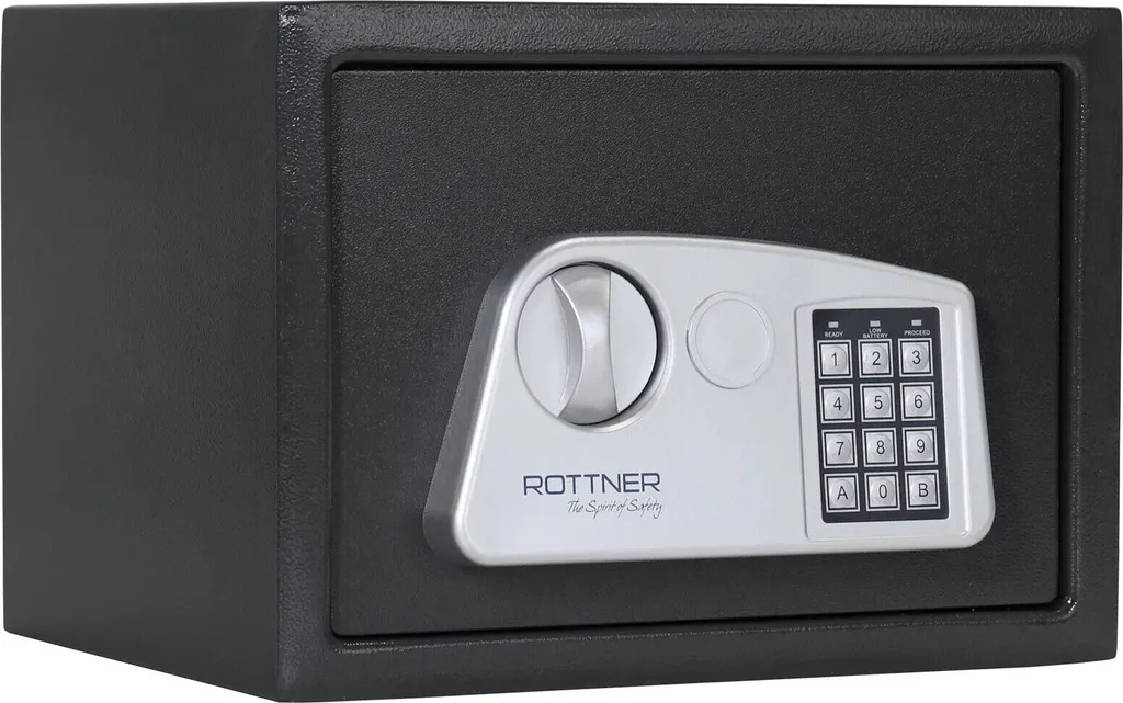 Coffre-fort blindé électronique Jupiter 3 EL en acier anthracite 25 cm