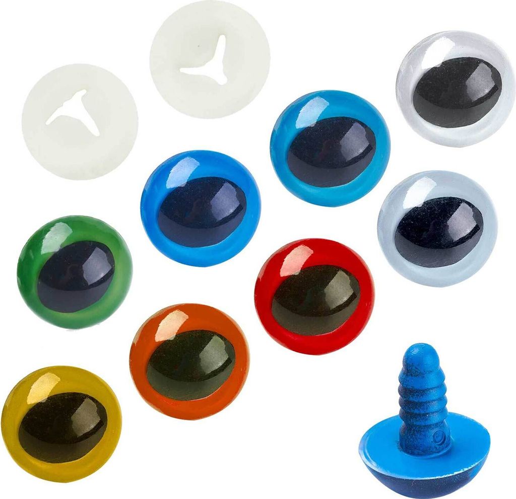 10 Kunststoff-Augen 15mm Katzenaugen | Kaufland.de