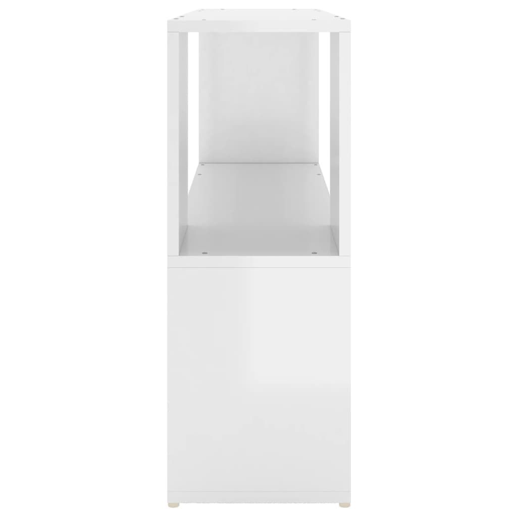 vidaXL Knihovna vysoký lesk bílá 100x24x63 cm | Kaufland.cz