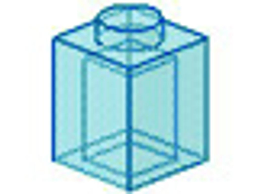 LEGO® 1x1 bricks High bricks Transparent Blue | Kaufland.sk