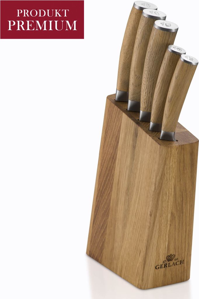 Gerlach.sada nožů v bloku 5ks natur Sady nožů | Kaufland.cz