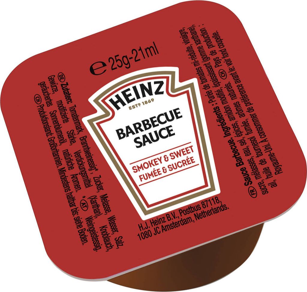 Heinz Barbecue Dip Pot Sauce douce fumée piquante 100x25g