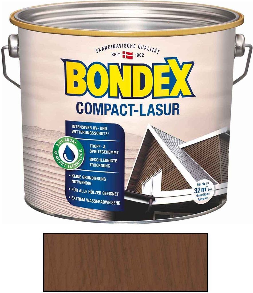 Bondex Compact Lasur 2,5 L nussbaum Holzlasuren