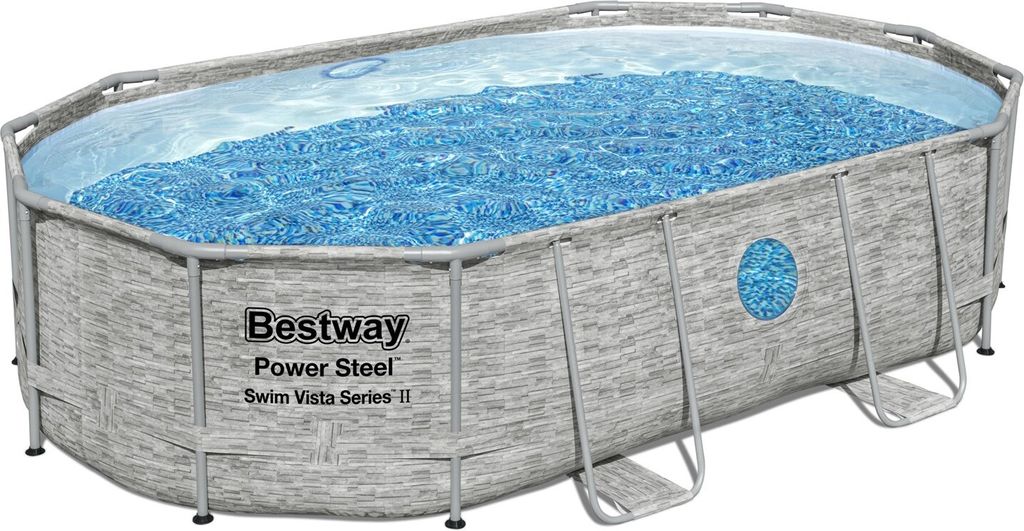 Bestway Bazén Power Steel Stacked Stone Swim | Kaufland.cz