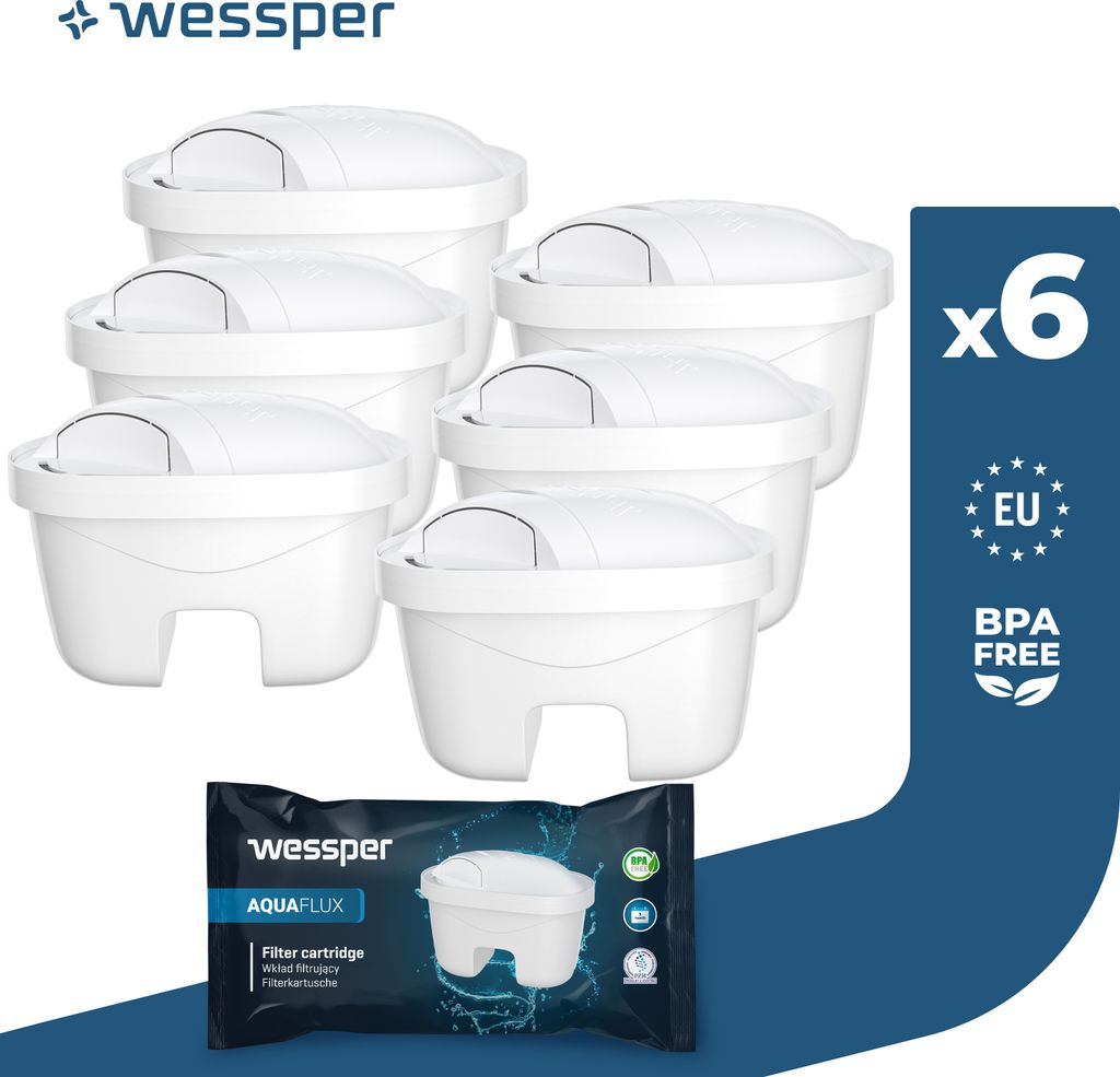 Filtračné vložky Wessper 6 kusov | Kompatibilné s Laica