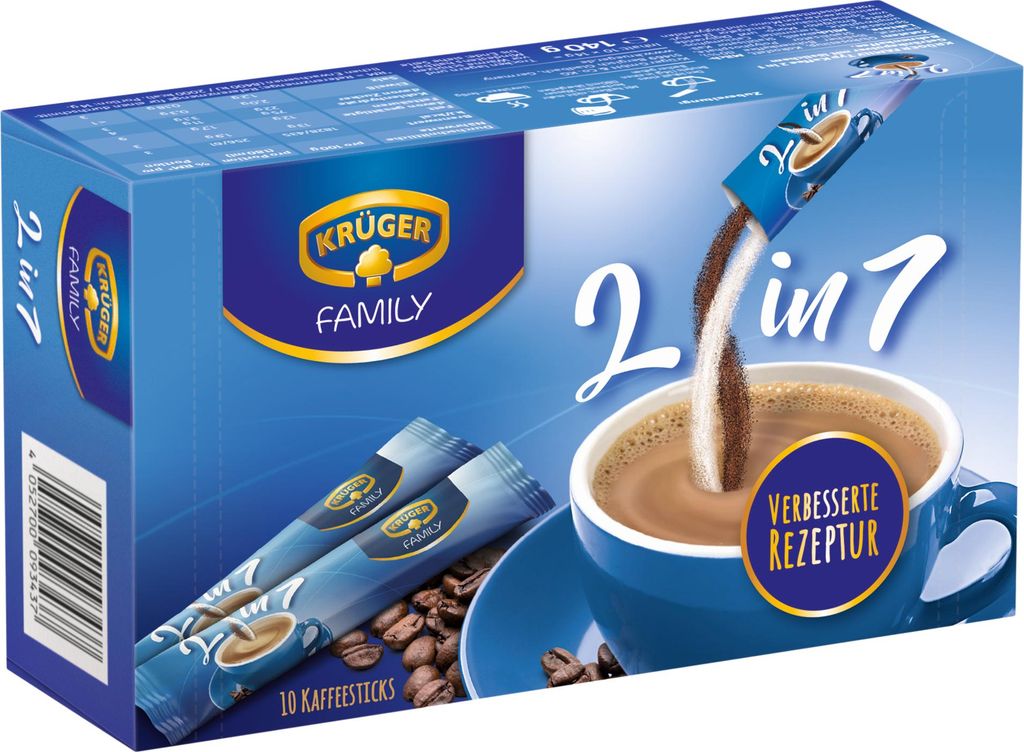 KRÜGER FAMILY Kaffee 2in1 10028041 Classic Instant Kaffees