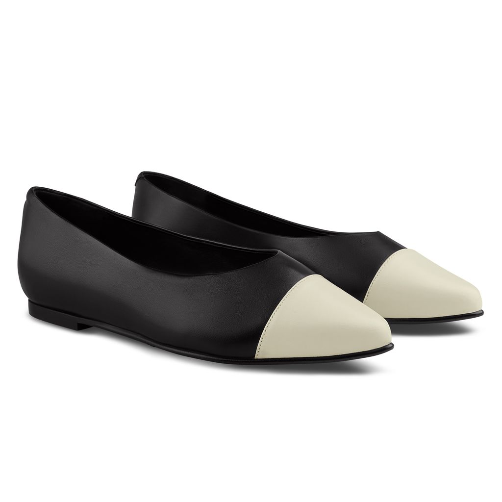 LaShoe - Pointy Ballerina mit Kontrastspitze | Kaufland.de