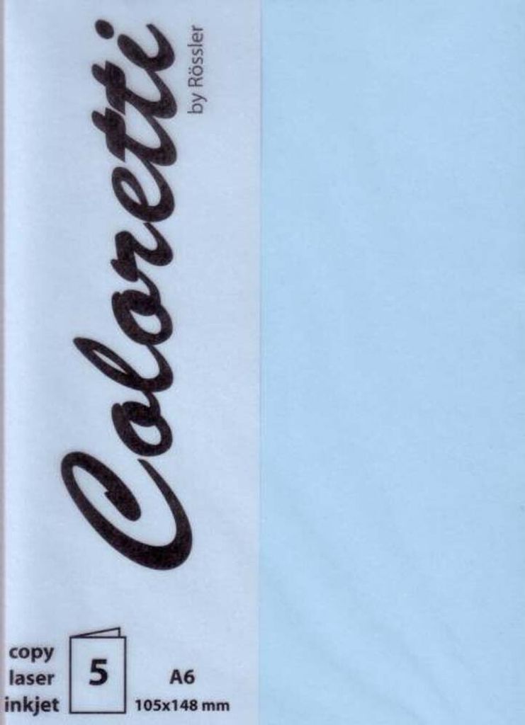Rössler Papier 220706517 Coloretti Doppelkarte - A6 hoch, 5