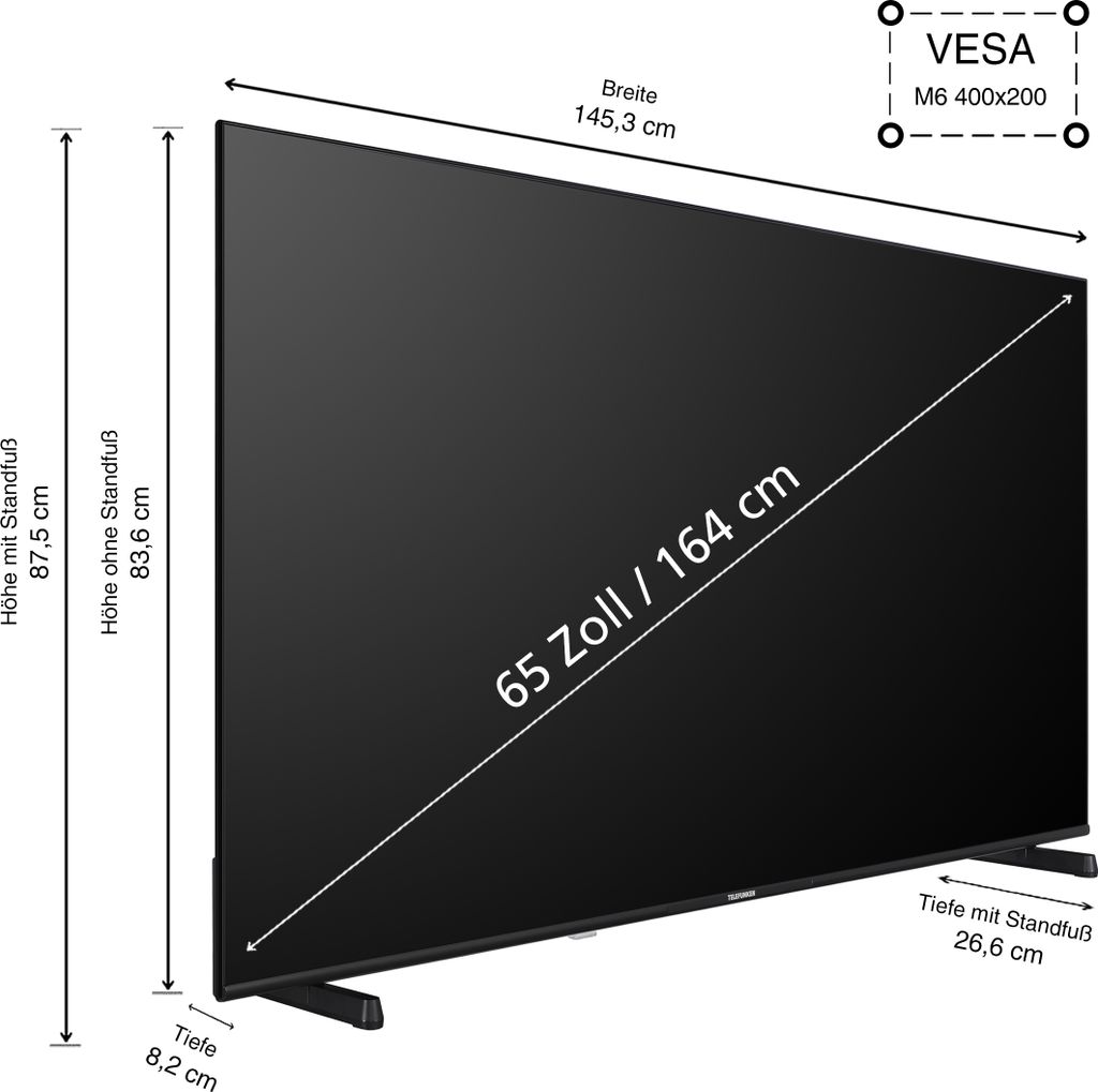 Telefunken 65 Zoll Fernseher Fire TV (4K UHD | Kaufland.de