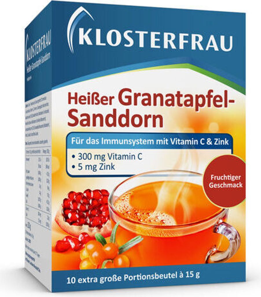Klosterfrau Heißer Granatapfel Sanddorn 10 Beutel