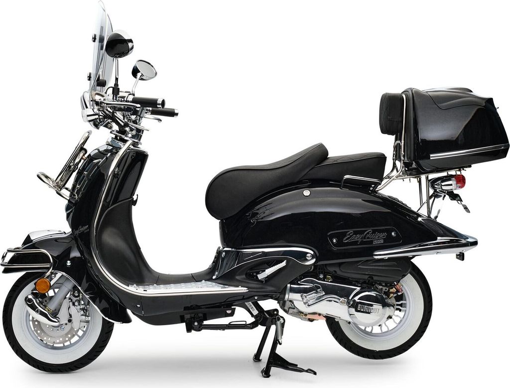 Motorroller Retro EasyCruiser Schwarz 50ccm | Kaufland.de