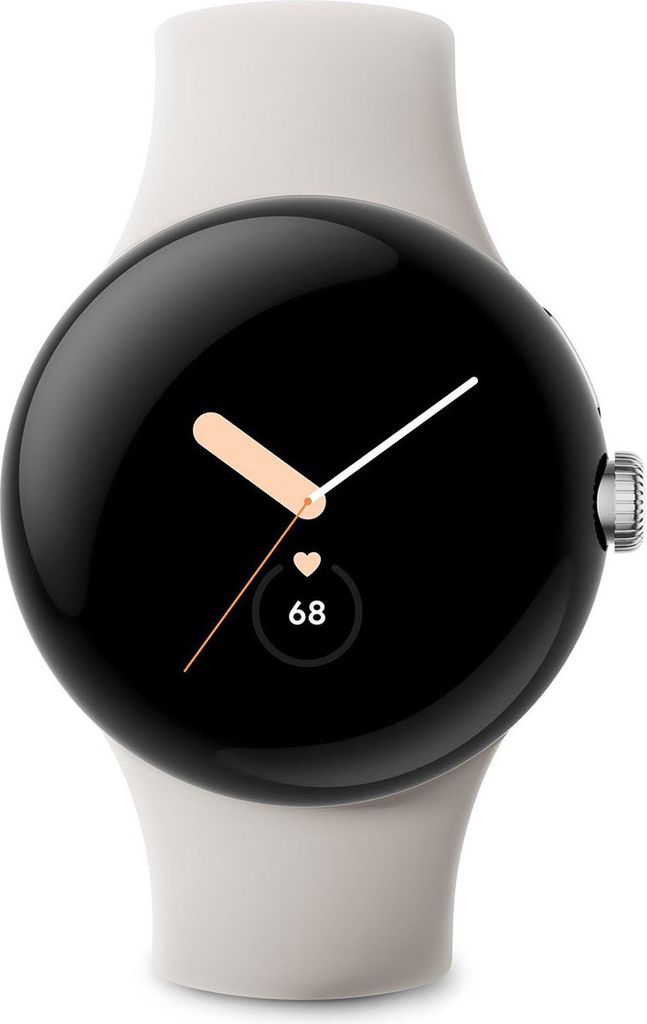 Google Pixel Watch LTE polished silver/chalk Smartwatches