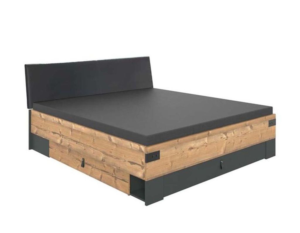 Stockholm Bett 180 x 200 cm Tanne / Grau | Kaufland.de