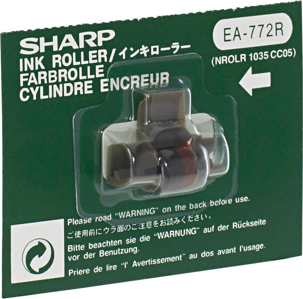 SHARP EA772R (Gruppe 745) schwarz/rot Farbrolle Netzteile