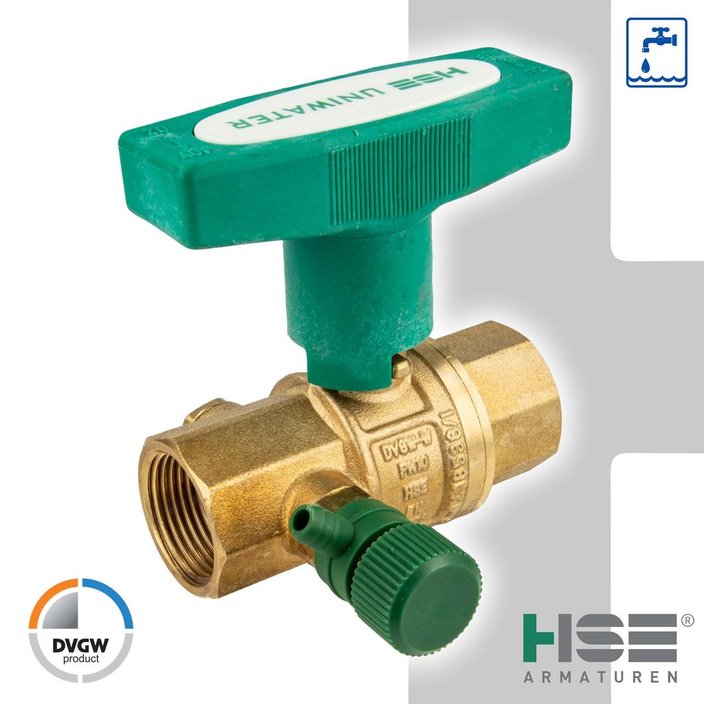UNIWATER DVGW-Kugelhahn 1/2 Zoll IG (DN 15) | Kaufland.de