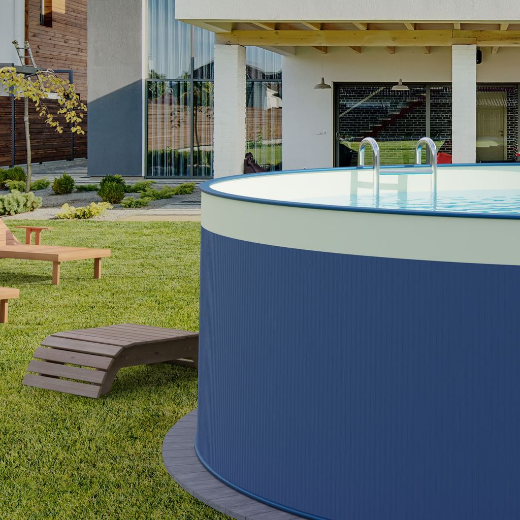 Stahlwandpool rund Größe wählbar, 90 cm tief, | Kaufland.de