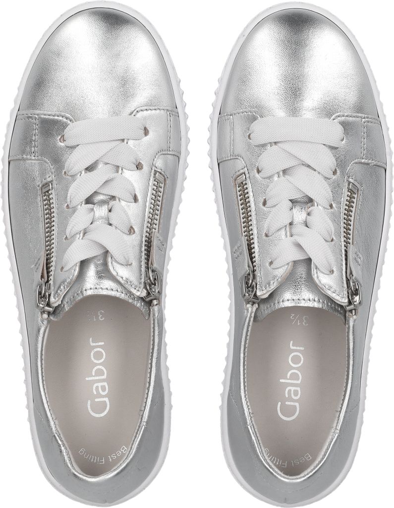 Gabor Shoes Sneaker - Silber Metallic Leder : | Kaufland.de