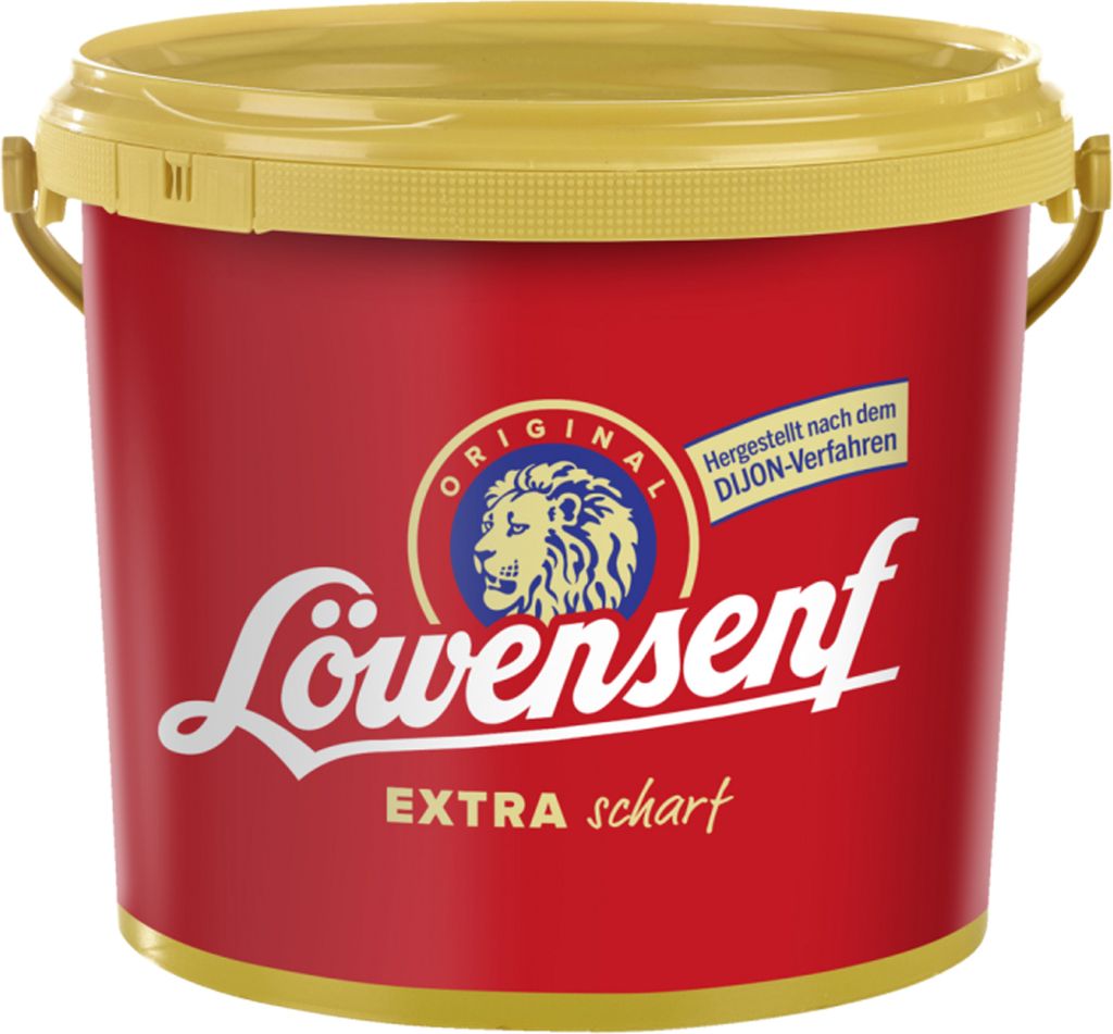 Löwensenf Extra scharf Eimer 5000g Senfe | Kaufland.de