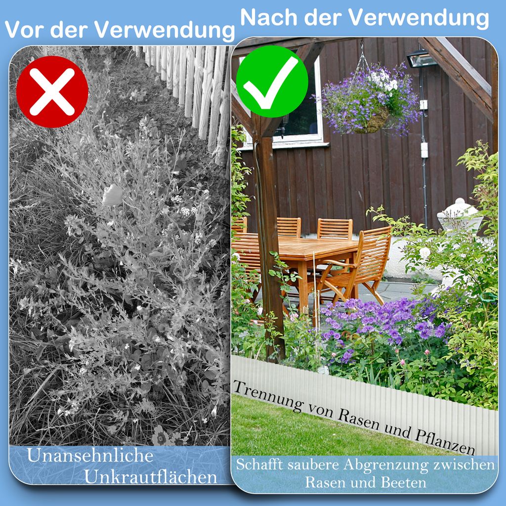 LZQ Kovové obruby trávníku 10 m, 1000x15 cm | Kaufland.cz